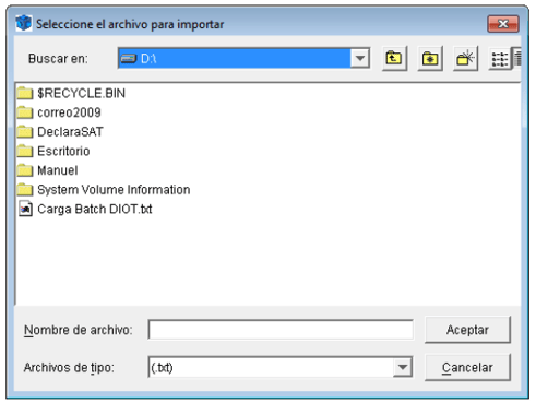 Pasos para usar la Carga Batch en la Declaración DIOT